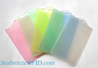 China Waterproof soft transparent card plastic holder / hard plastic holder supplier