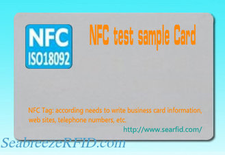 China NFC test sample Card supplier