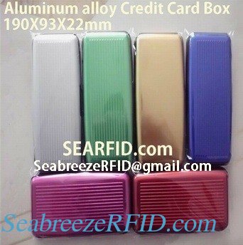 Aluminum alloy credit card box, Stainless steel card box, European &amp; American styles supplier