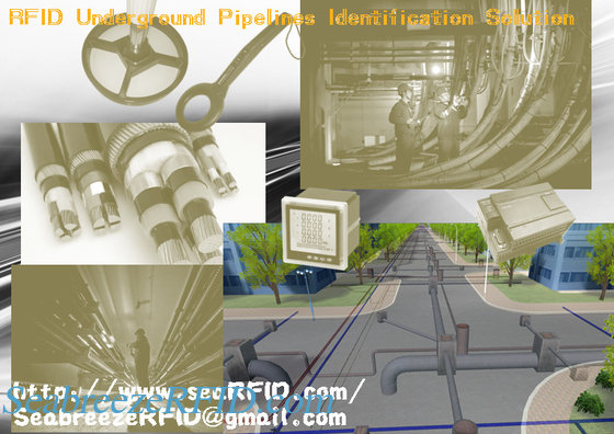 RFID Underground Pipelines Identification Solution, Oil Gas pipelines, Cable, Underground deep induction 1.8 meters supplier