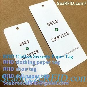 RFID Clothes Paper Tag, RFID Garments Tag, RFID Apparels Tag, RFID Clothing Security Paper Tag, Suitable for Bag, Gift supplier