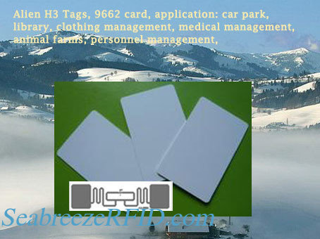 UHF AZ-9662 inlay card, Alien H3 long-distance UHF card, Road toll ETC card, UHF 6C card, ISO1800-6C white card supplier