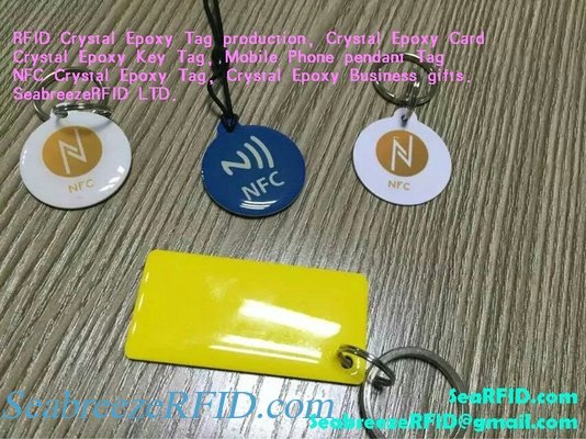 RFID Crystal Epoxy Tag production, Crystal Epoxy Key Tag, Mobile Phone pendant Tag, NFC Crystal Epoxy Tag supplier