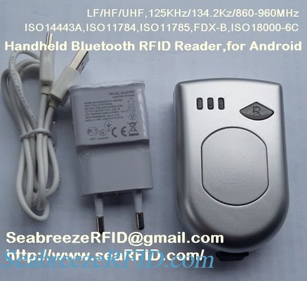 Bluetooth Handheld UHF Read Write Equipment, Handheld Bluetooth UHF Reader, suitable for Android supplier